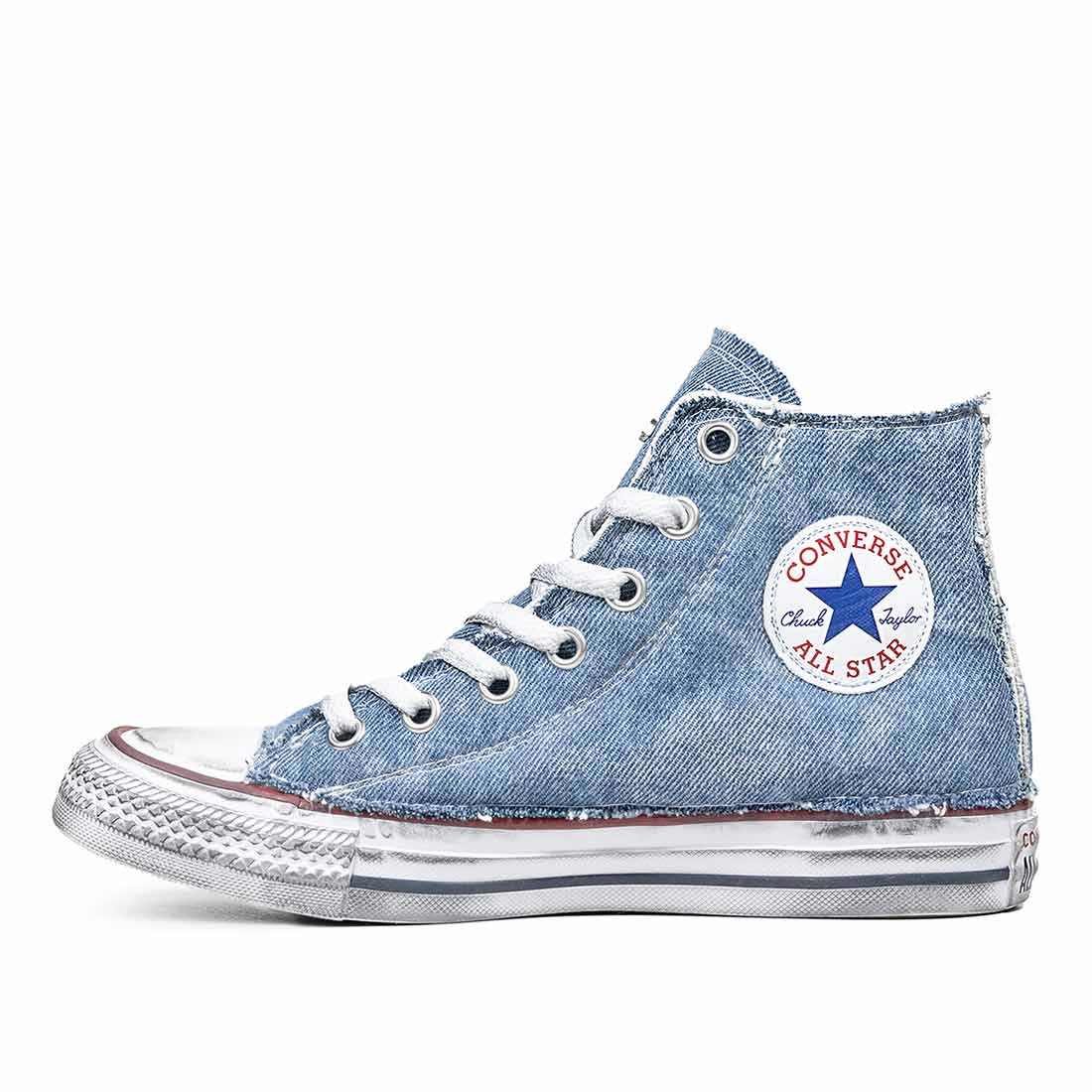 Converse All Star Alte Denim e suola Dirty | Sped. 24h GRATIS – Racoon Lab