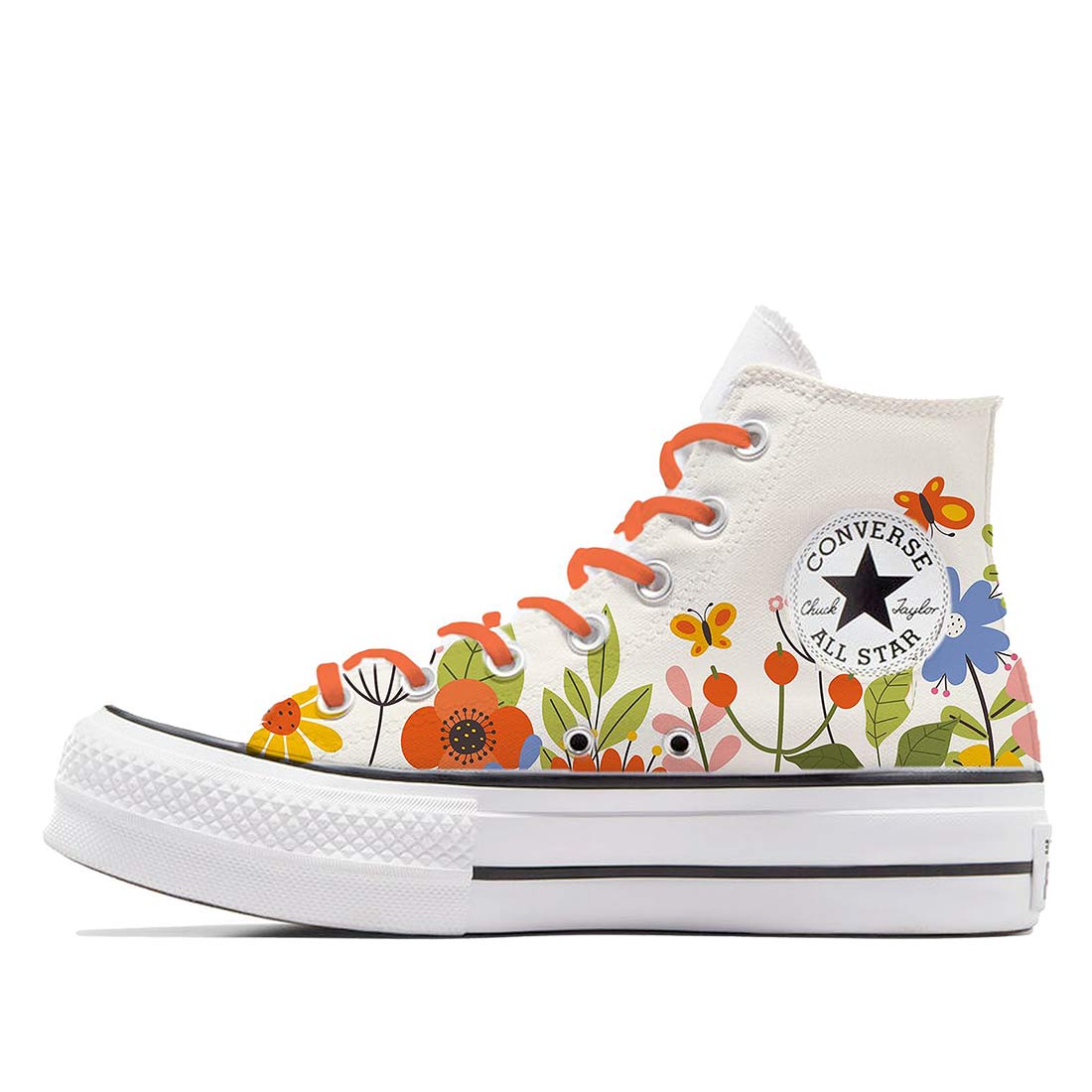 Converse Alte Platform Fiori Multicolor | Sped. GRATIS in 24h – Racoon Lab