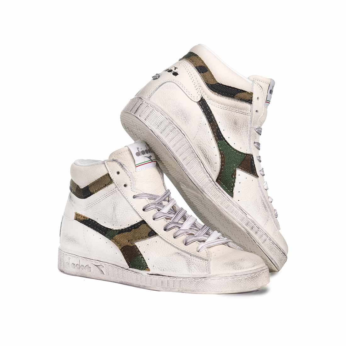 Diadora Game High Bianche Camouflage | Spedizione GRATIS 24h – Racoon Lab